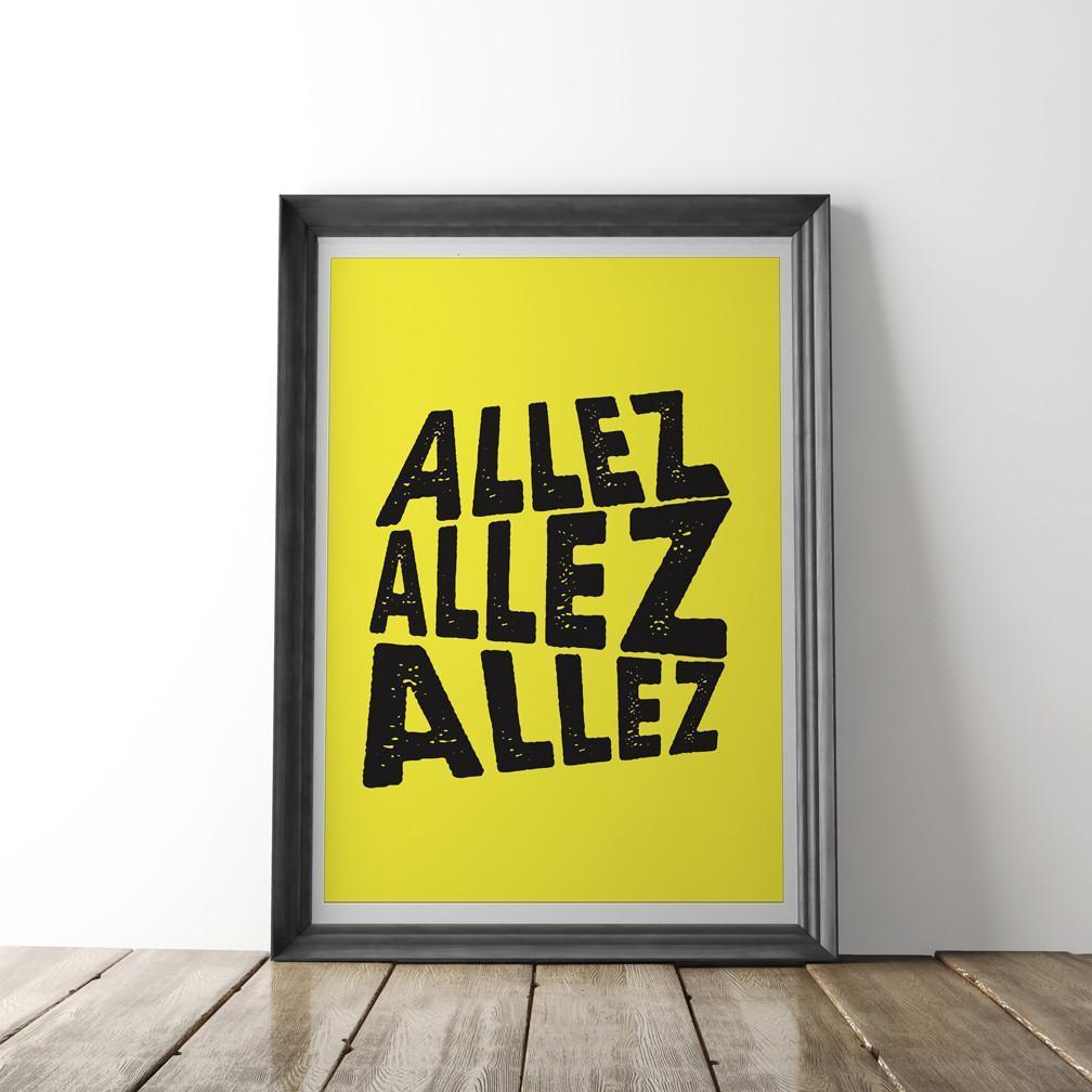 ALLEZ Print - Yellow - Band of Climbers