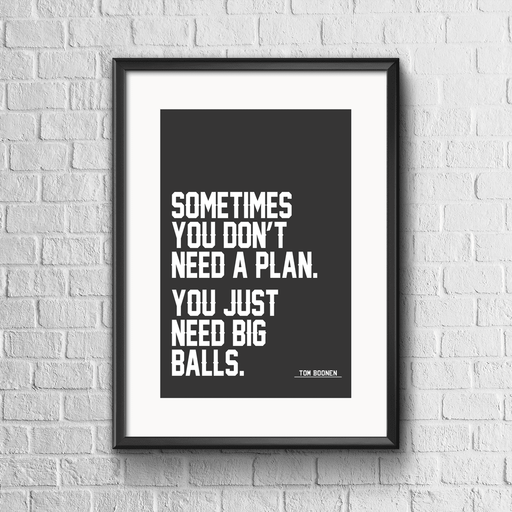 Tom Boonen Big Balls Print - Band of Climbers