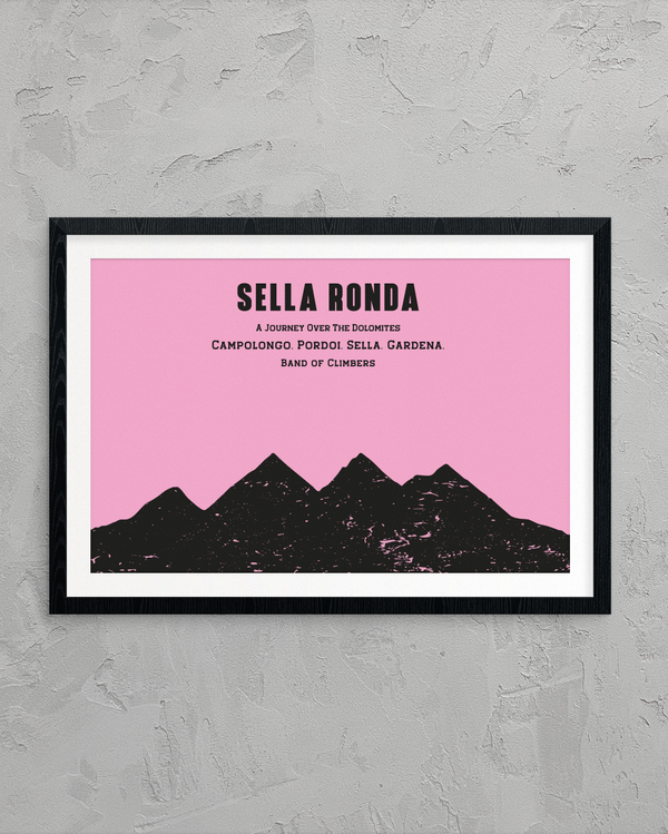 Sella Ronda Print - Rosa - Band of Climbers